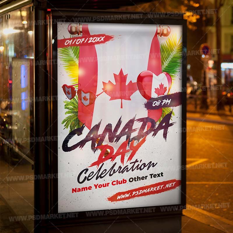 Download Canada Day Event PSD Template Flye | PSDmarket