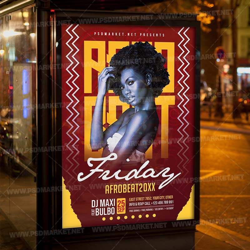 Download Afro Beat PSD Template Flyer | PSDmarket