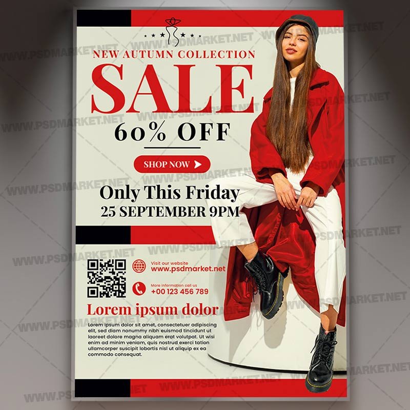 Download Autumn Sale Event PSD Template Flyer | PSDmarket