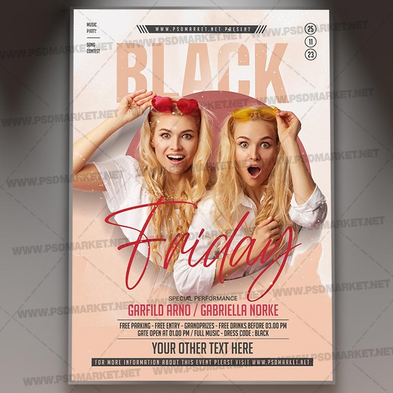 Black Friday Modern Day PSD Template Flyer | PSDmarket