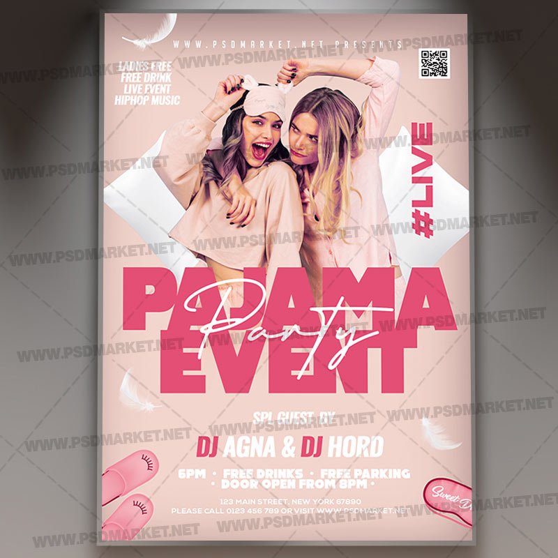 Pajama Party Flyer