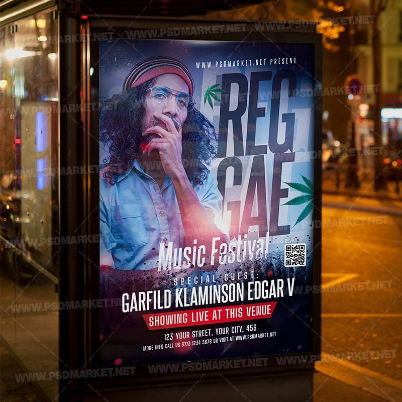Download Reggae Fest PSD Template Flyer | PSDmarket