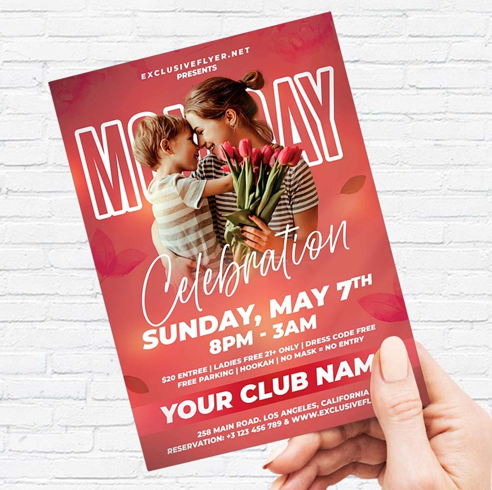 Download Mom Day Celebration - Flyer PSD Template | ExclusiveFlyer
